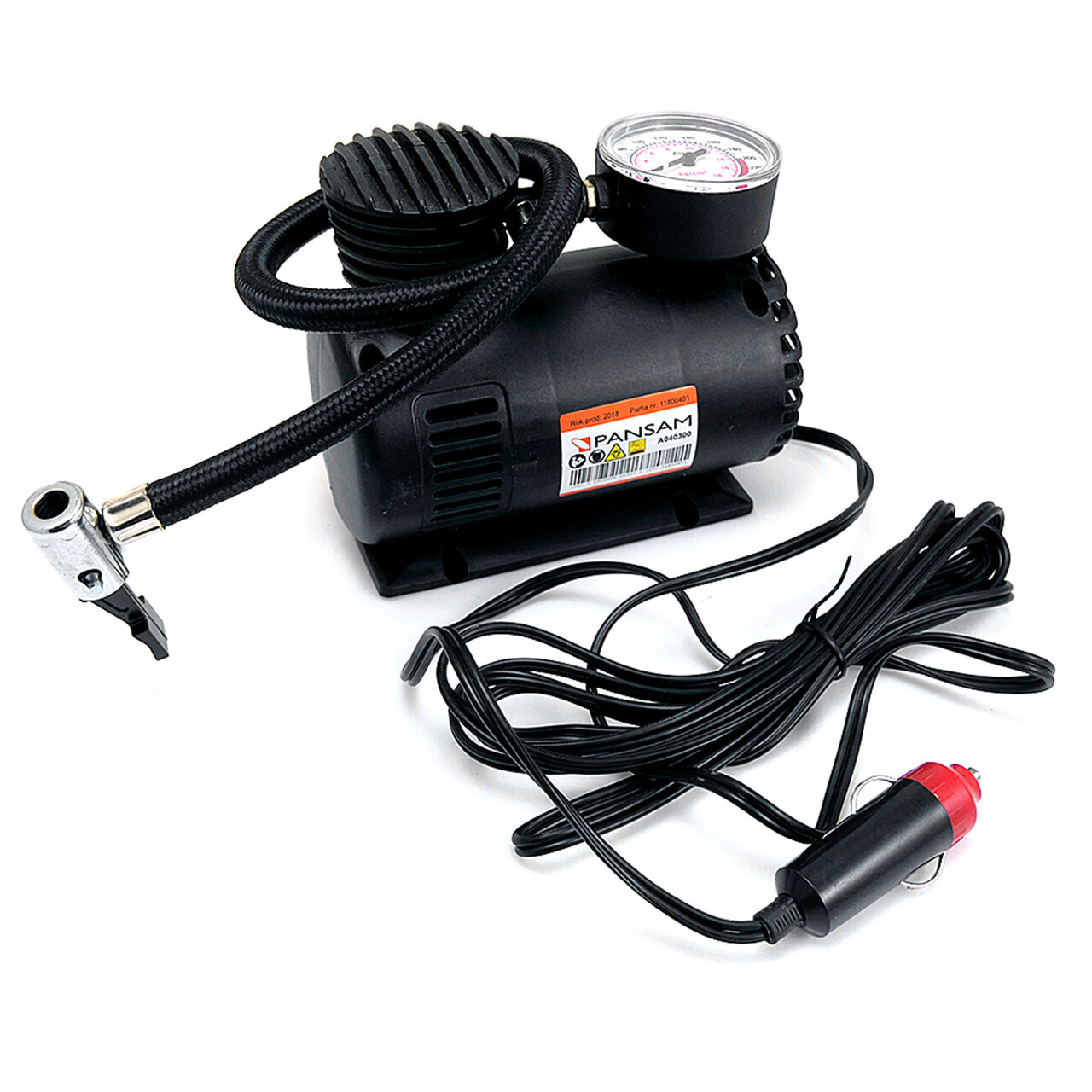Compresor aer auto 12V DC cu manometru, Pansam, Dedra - Artool.ro