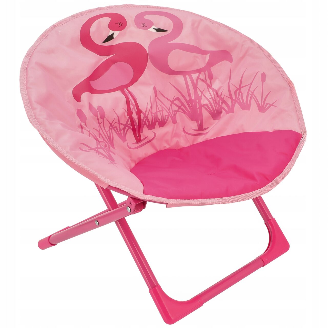 Scaun pliabil pentru camping, gradina, copii, Jumi, roz, max 35 kg ...