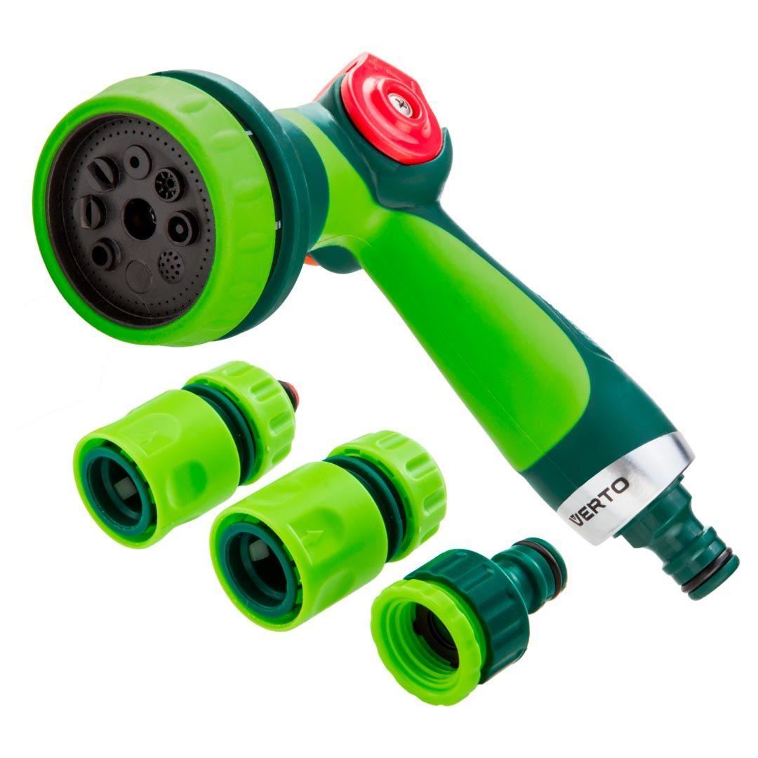 Pistol stropit gradina cu accesorii, tip dus, 8 moduri, reglare debit ...