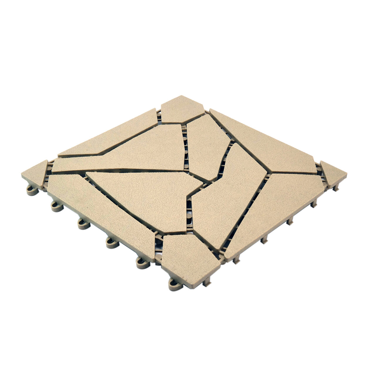 Podea de gradina/terasa, PVC poligon, 30x30 cm, set 6 buc - Artool.ro