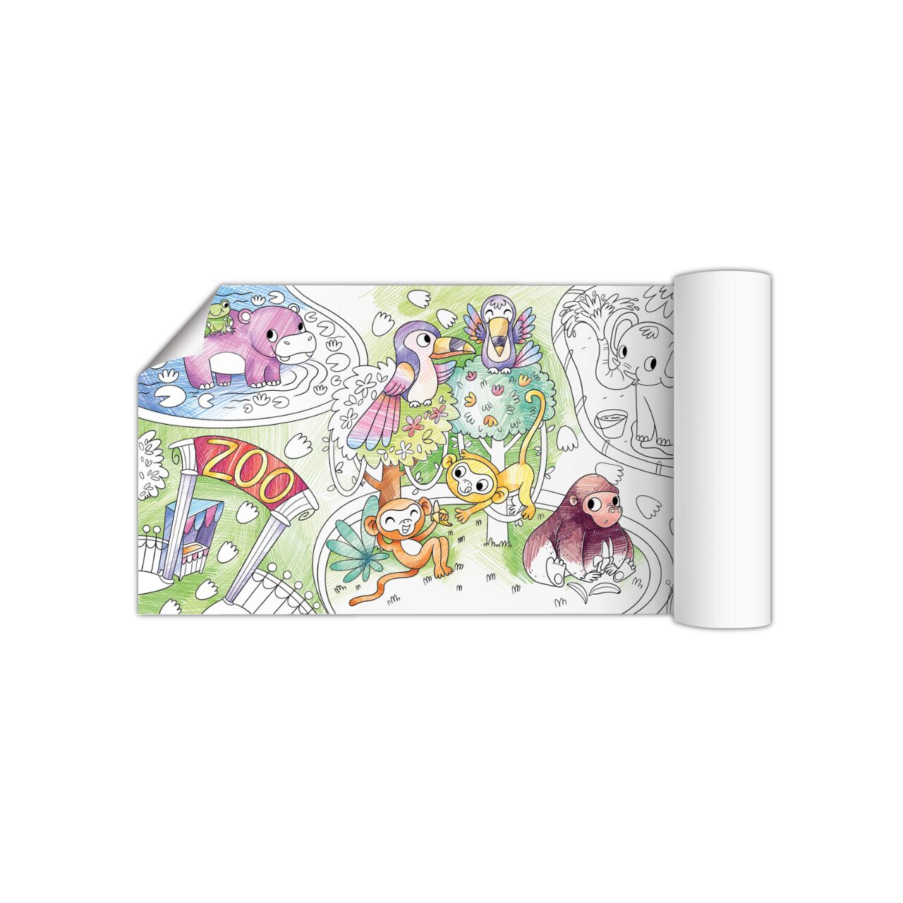 Poster de colorat - La Zoo - Artool.ro