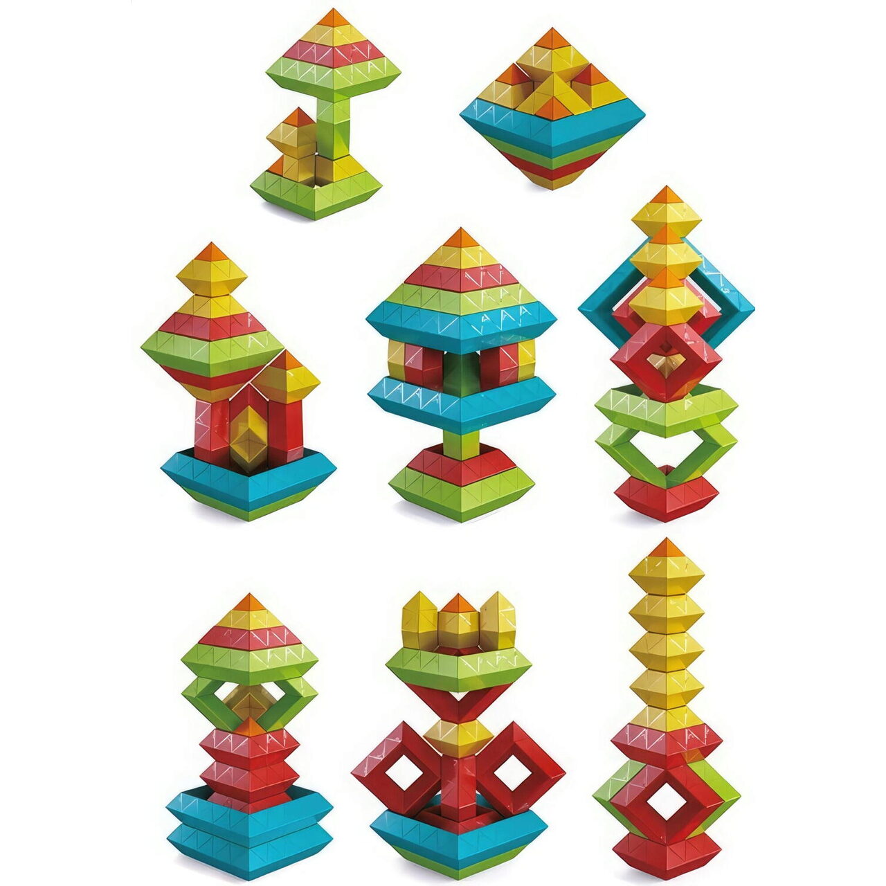 Joc logica - Cuburile lui Pitagora (30 piese) - Artool.ro