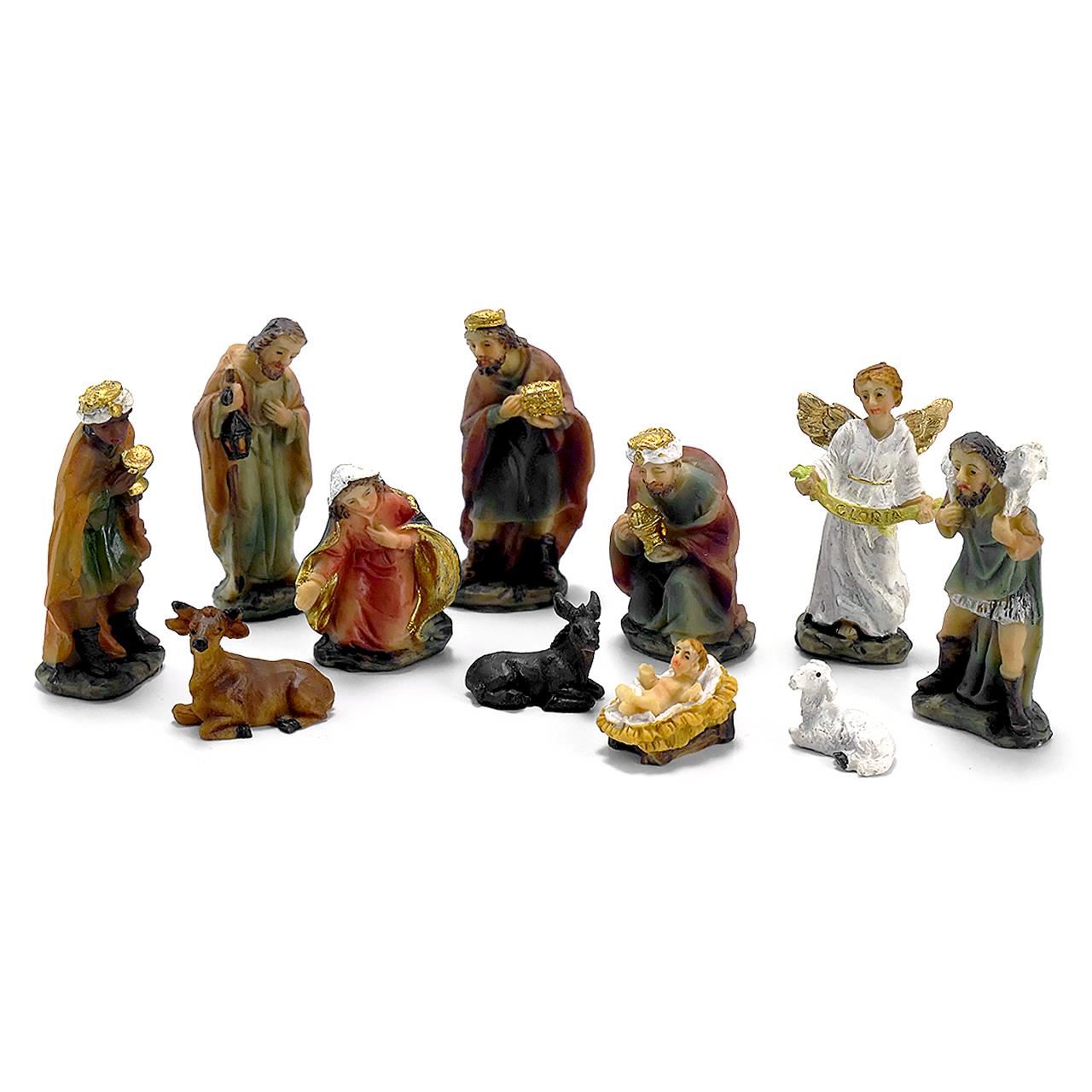 Set 11 figurine Craciun, Nasterea Domnului 5.5 cm - Artool.ro