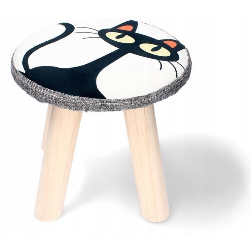 Scaun taburet pentru copii, model pisica, 28x28 cm - Artool.ro