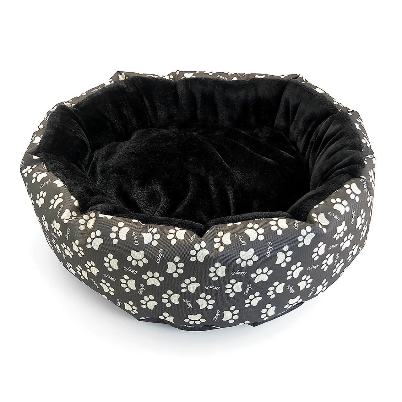 Culcus moale cu perna, pentru caine/pisica, negru, 50 cm - Artool.ro