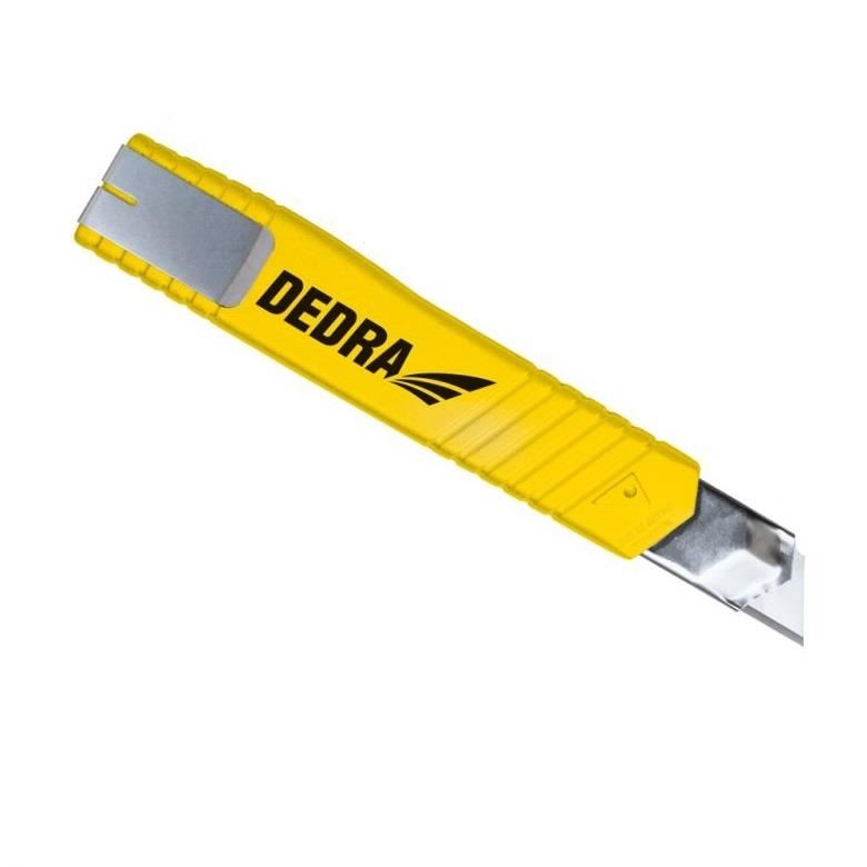 Cutter, blocare stabila, metalic, 18 mm, Dedra - Artool.ro